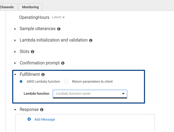 Creating A Chatbot Using Amazon Lex Service Day Two Aws Lambda Functions